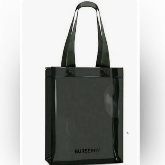 Burberry | Bags | Limited Edition Authentic Burberry Clear Black Vinyl ...